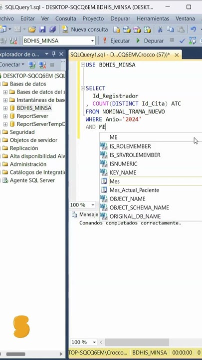 Consulta SQL 05 Como consultar producción digitador en base de datos mediante SQL Server. # ...