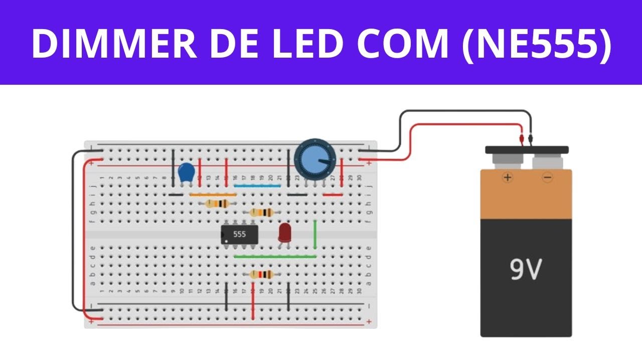 Dimmer de LED Usando NE555 | Projeto 9 - YouTube