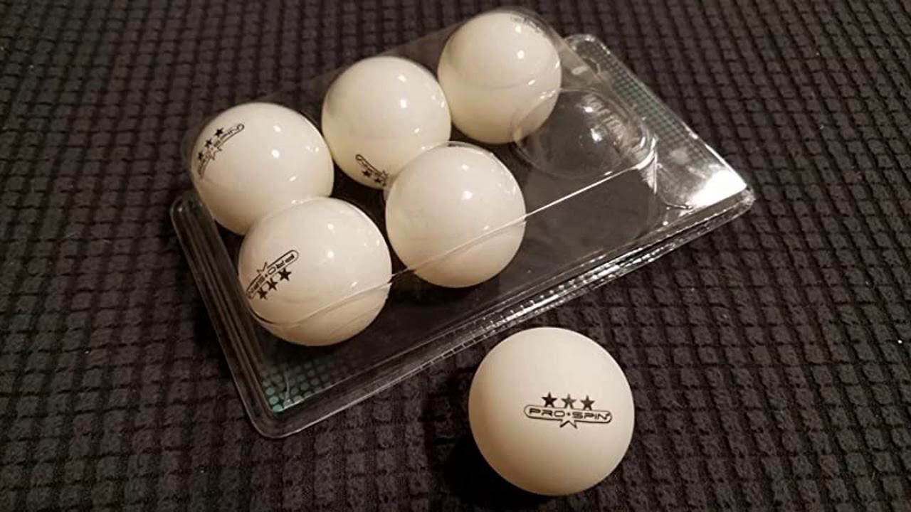 PRO SPIN Ping Pong Balls - White 3-Star 40+ Table Tennis Balls (6, 12 ...