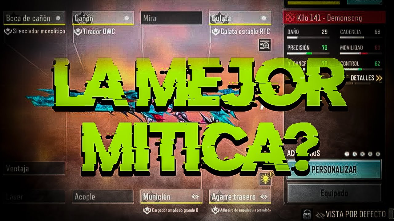 UNA DE LAS MEJORES MITICAS DEL JUEGO!!!! COD MOBILE,BATTLE ROYALE - YouTube