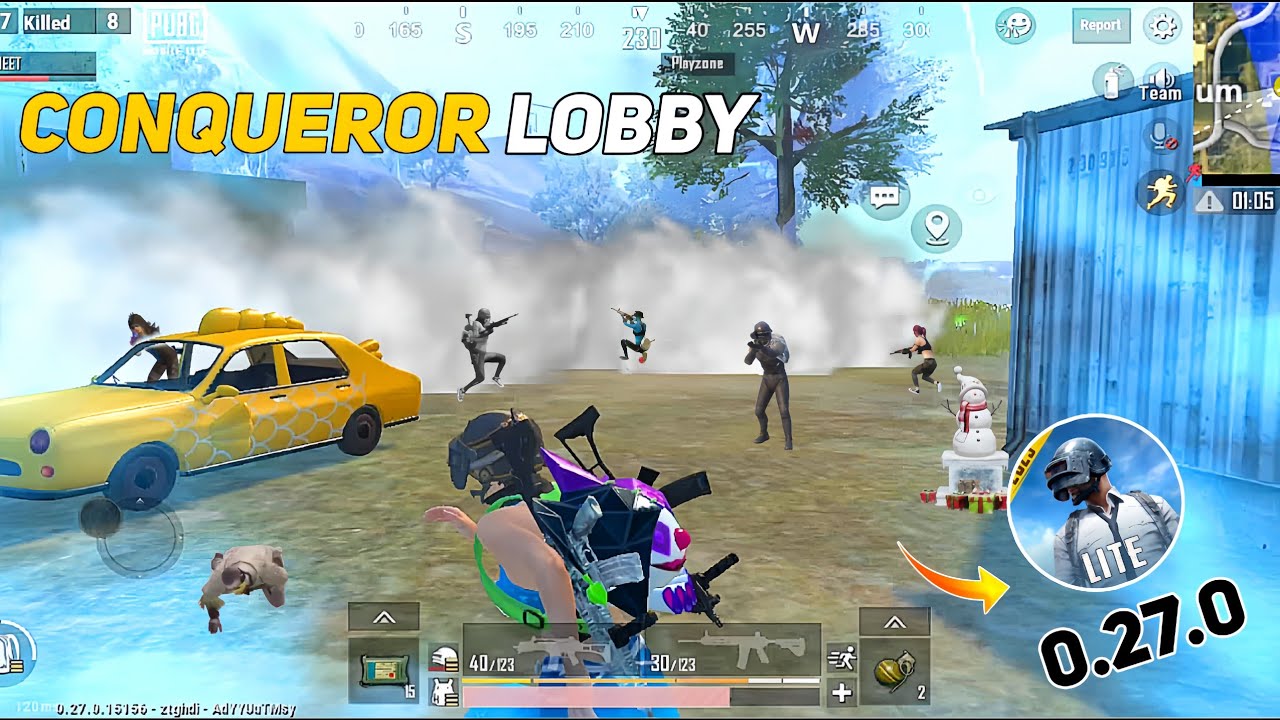 PUBG LITE NEW UPDATE 0.27.0 INTENSE GAMEPLAY 🔥 | CONQUEROR LOBBY ...