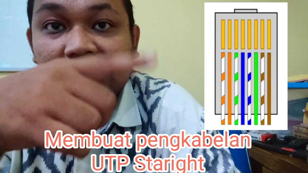 Membuat Kabel LAN jenis UTP STRAIGHT - YouTube