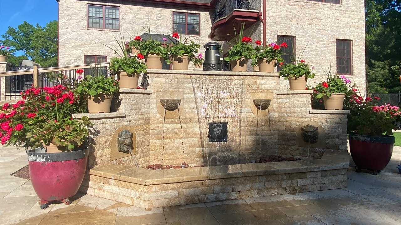 Self Contained Outdoor Water Fountains Video - YouTube