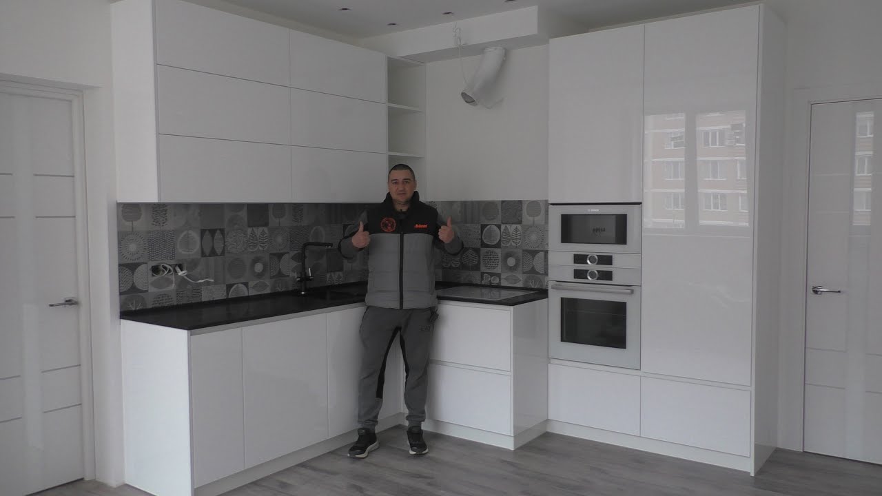 Кухня огонь. Фасад Rehau crystal. Blum. Кварц. - YouTube