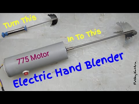How to make hand blender at home | homemade electric hand blender | how to make hand mixer