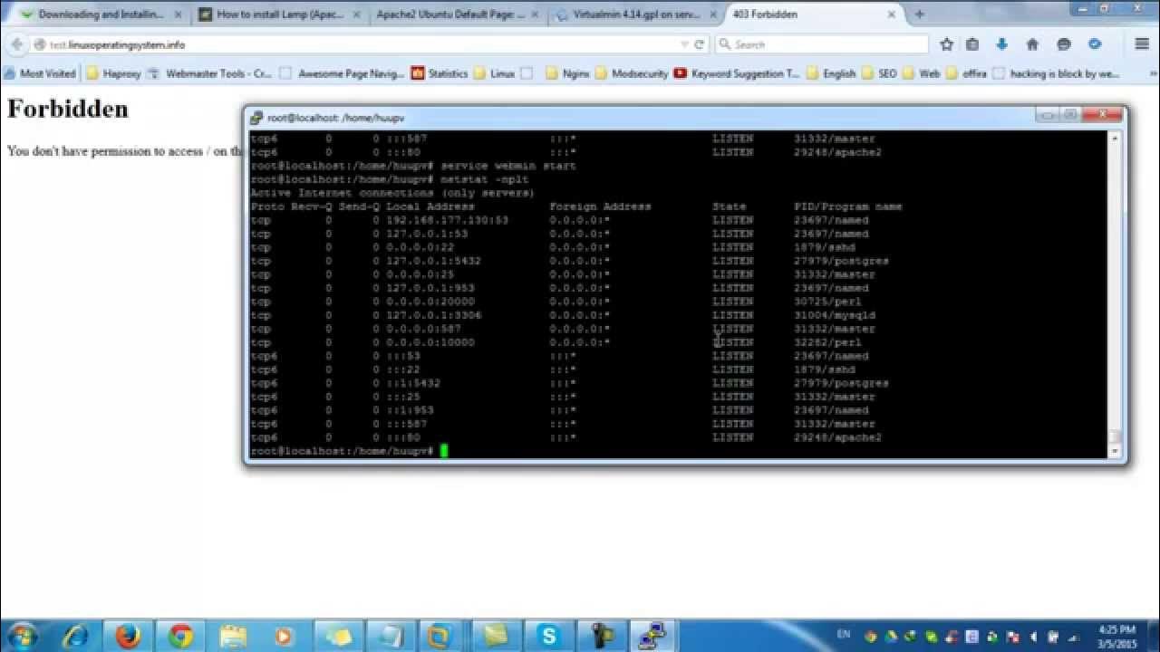 HOW TO: install virtualmin and webmin on Ubuntu Server - YouTube