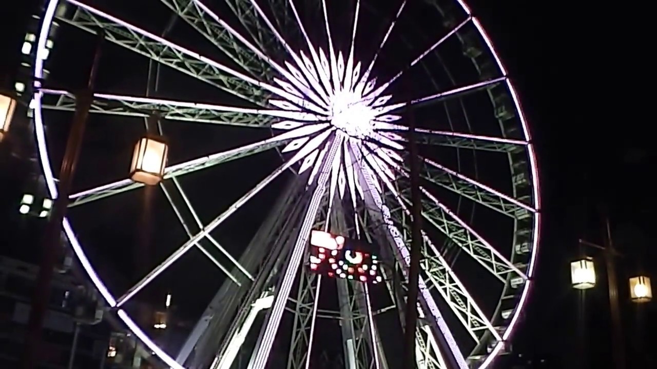 Wheel of Nottingham AKA The Nottingham EYE @ Night 18th feb 2017 - YouTube