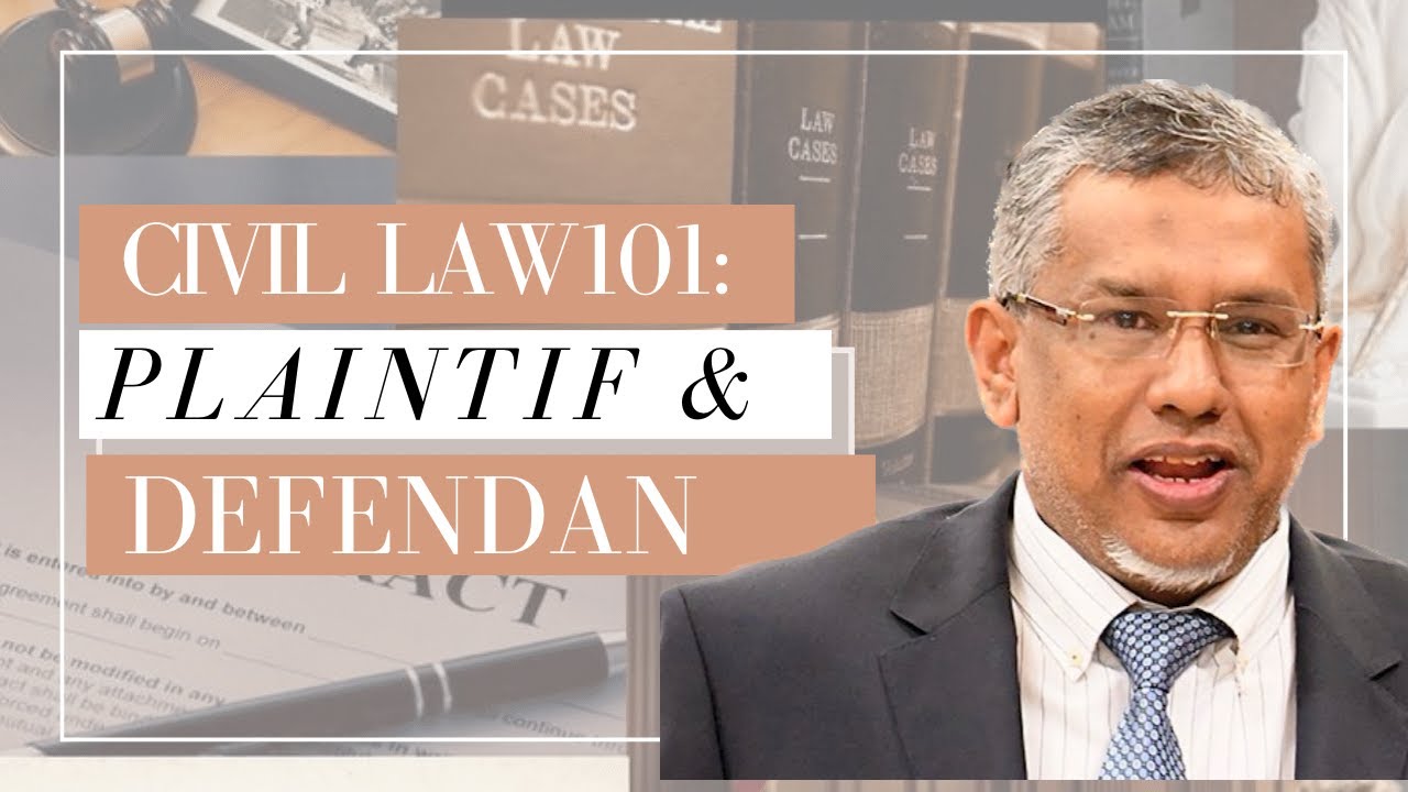CIVIL LAW 101: Plaintif vs Defendan - YouTube
