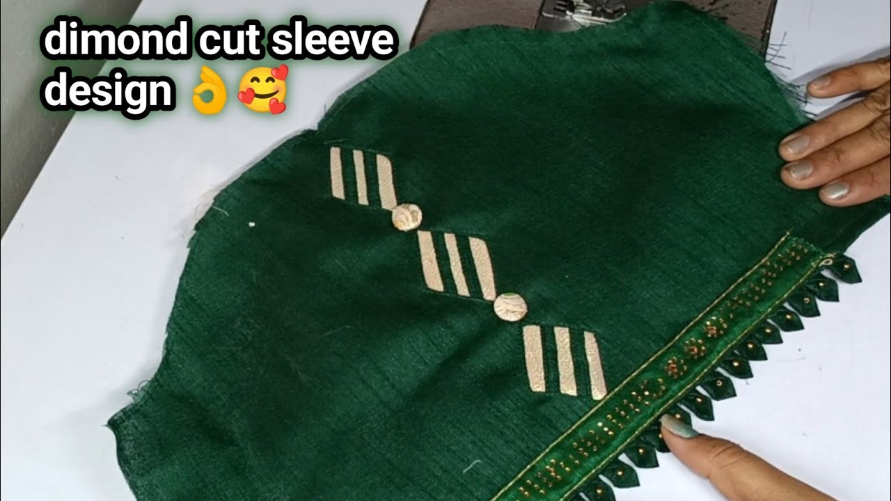 Very beautiful dimond cut sleeve design/ cutwork sleeve design/ dimond ...