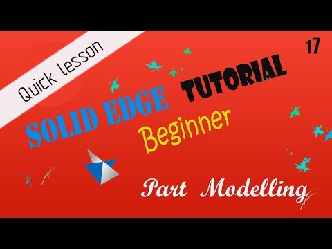 SOLID EDGE TUTORIAL - 17 - LOFT - YouTube