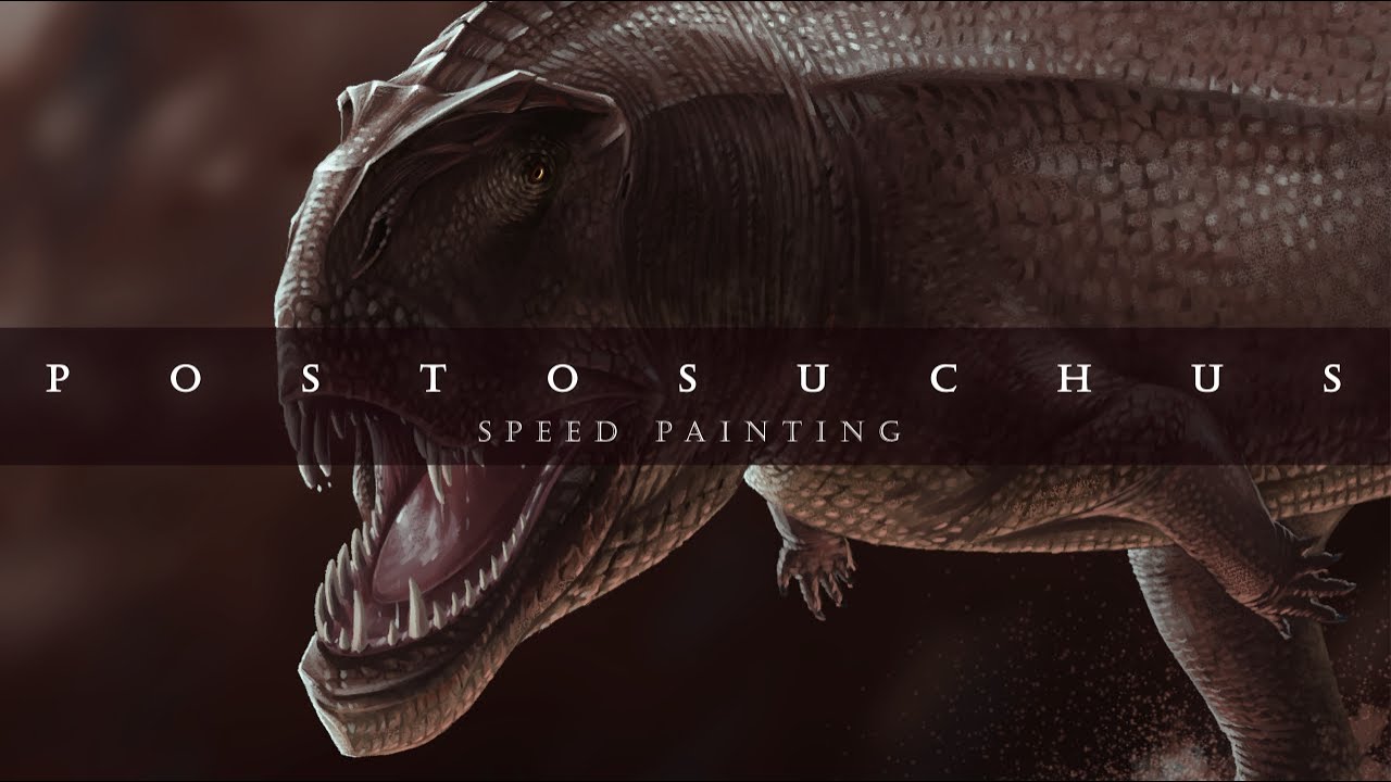 Postosuchus speed painting 포스토수쿠스 스피드페인팅 - YouTube