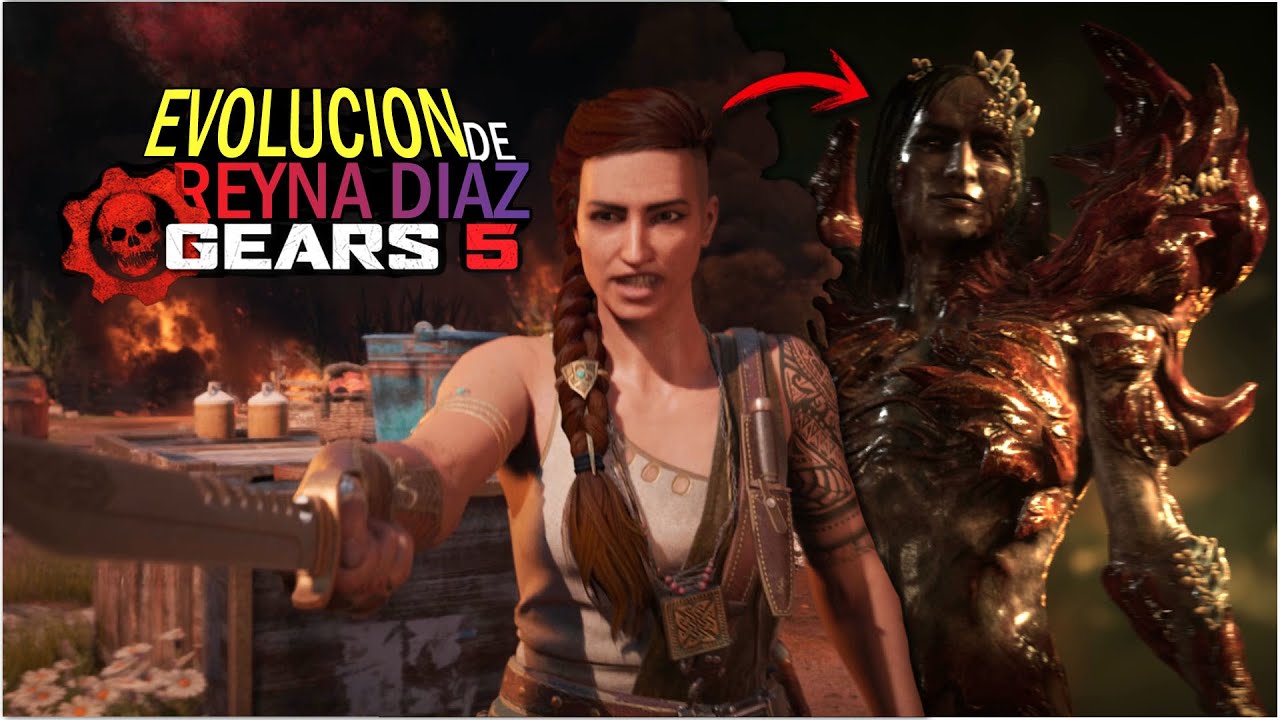 La Evolución y CAMBIO que SUFRIO Reyna Díaz de Gears of war 4 a GEARS 5 ...