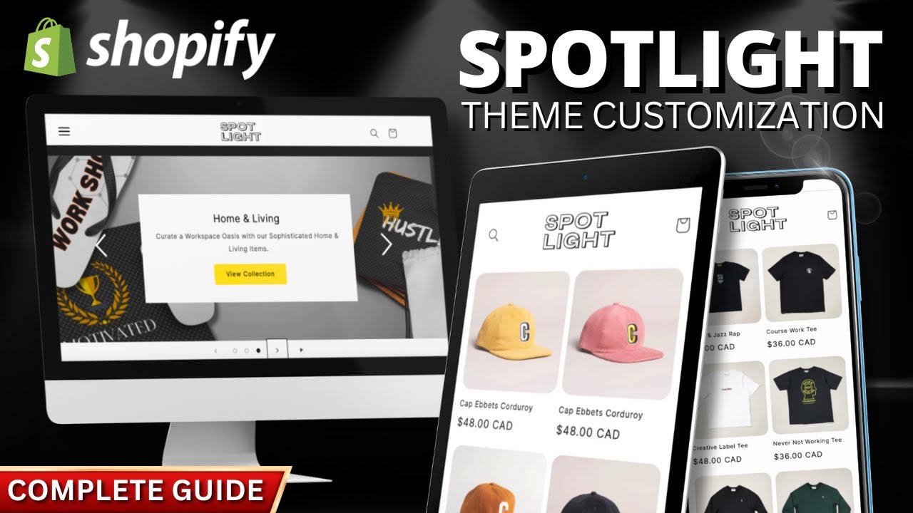Shopify Spotlight Theme Customization (Complete Guide) - YouTube