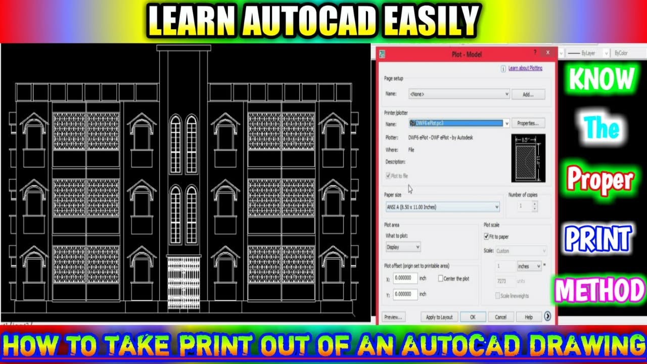 How To Take PrintOut Of An Autocad Drawing L How To Print Autocad How To Take PrintOut Of An Autocad Drawing L How To Print Autocad