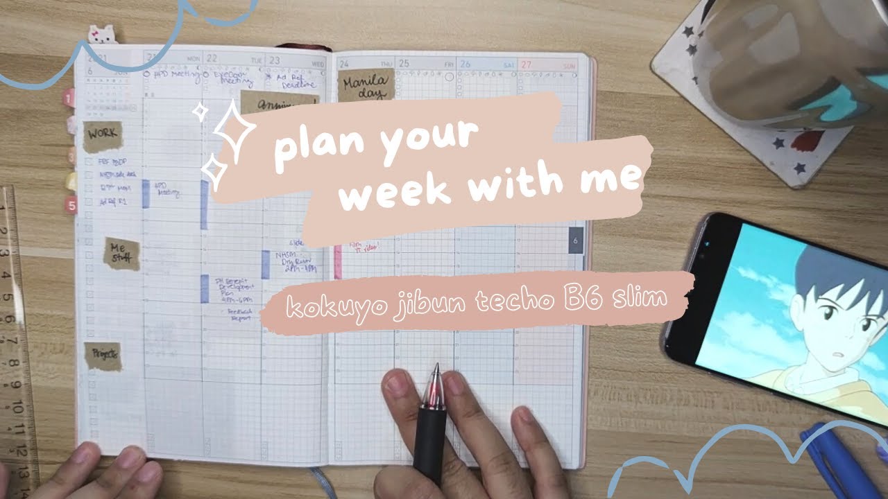 Plan Your Week With Me | Kokuyo Jibun Techo - YouTube