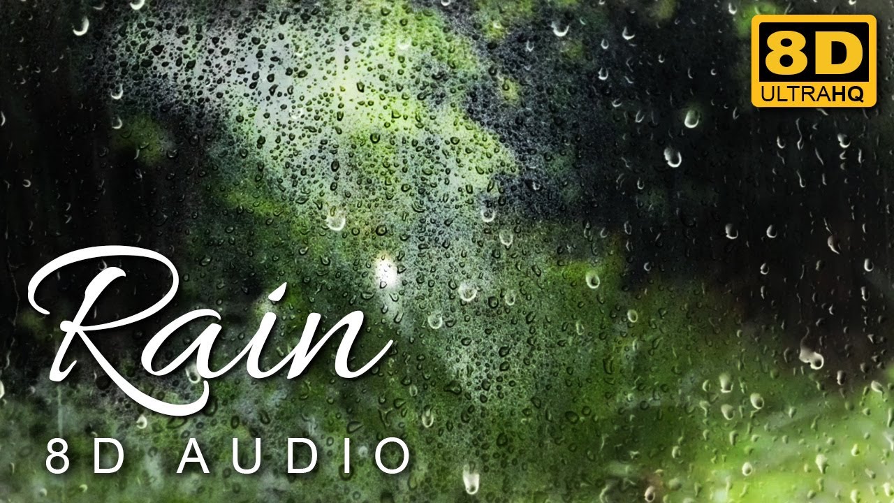 8D SOOTHING RAIN and THUNDER sounds - Use headphones for sleeping fast ...