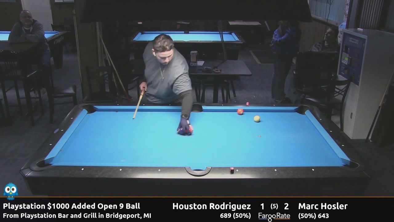 Houston Rodriguez vs Marc Hosler - Play Station $1000 Added Open 9 Ball ...