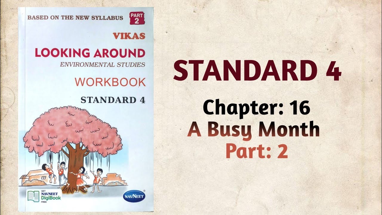 Std-4 EVS | Ch:16 A Busy Month | Part 2 | Vikas Workbook Solution ...