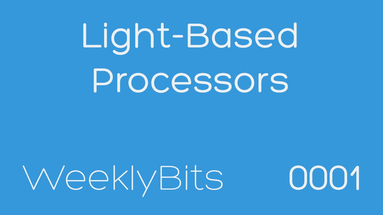 Light-Based Processors - YouTube