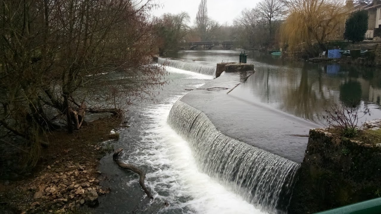 Vivonne a Lovely French Town with a Waterfall - YouTube