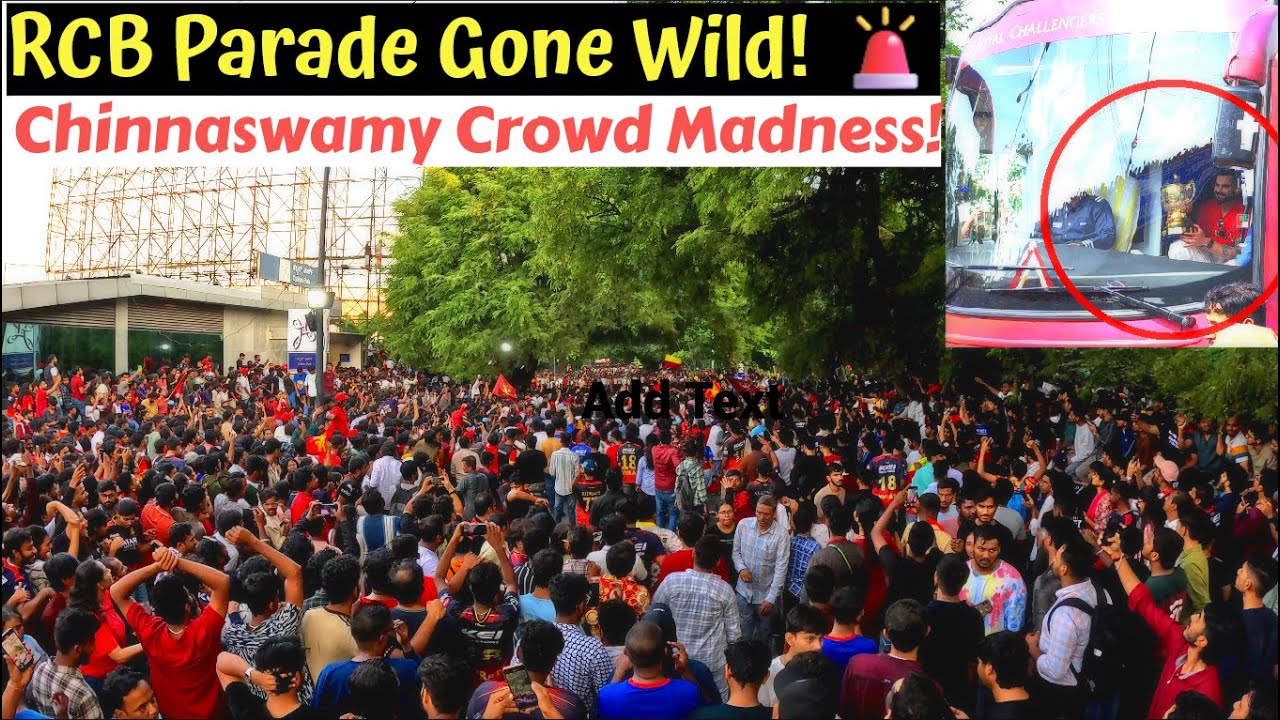 RCB Victory Parade Gone Wrong 😨 | Fan Frenzy Outside Chinnaswamy ...