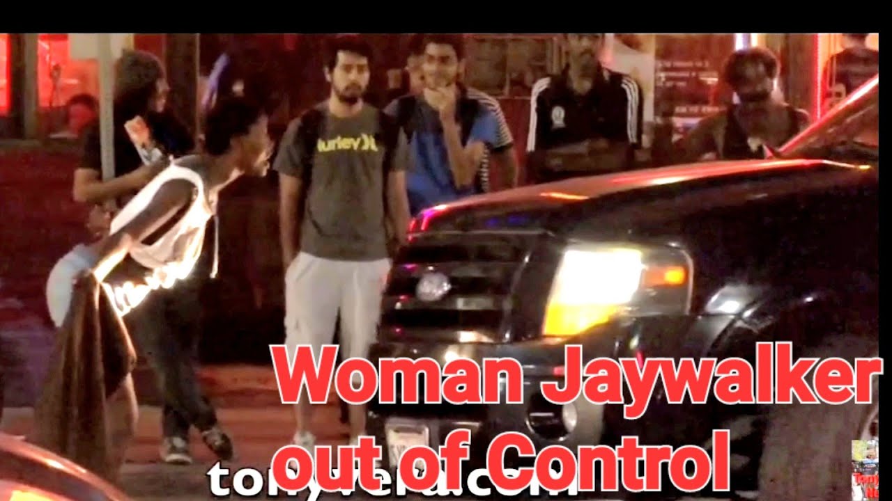 Public Freak-Out Woman Jaywalker out of Control at Venice Beach - YouTube