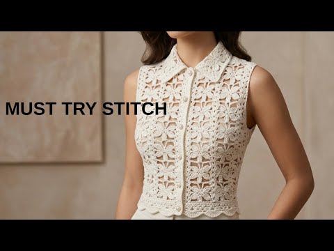 Elegant Crochet Stitch Tutorial - Ideal for Summer Wear/Zarif Tığ İşi Örgü Modeli 