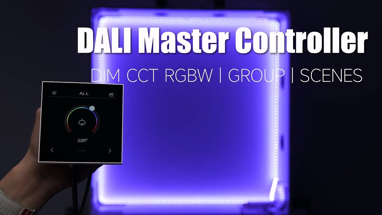 DALI Master Controller with 4" LCD Monitor_SR-2300T-LCD4 - YouTube