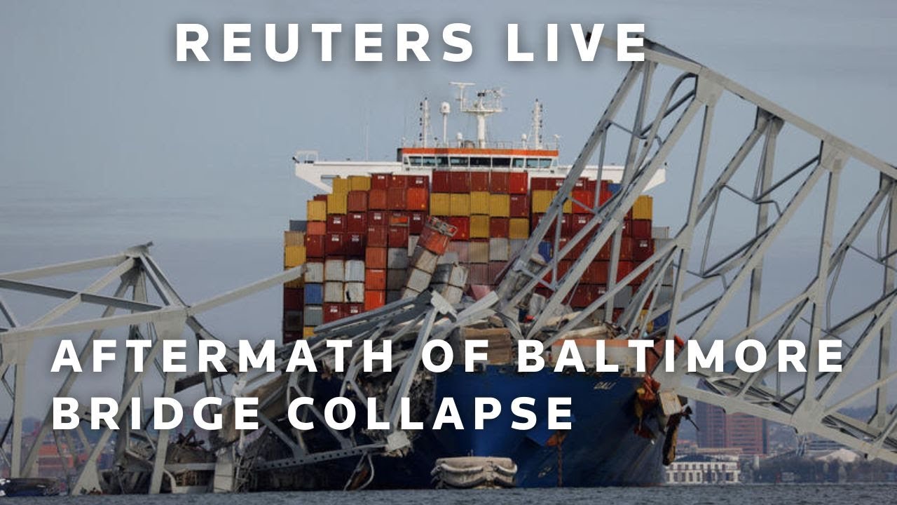 LIVE: View of Francis Scott Key Bridge in Baltimore after cargo ship ...