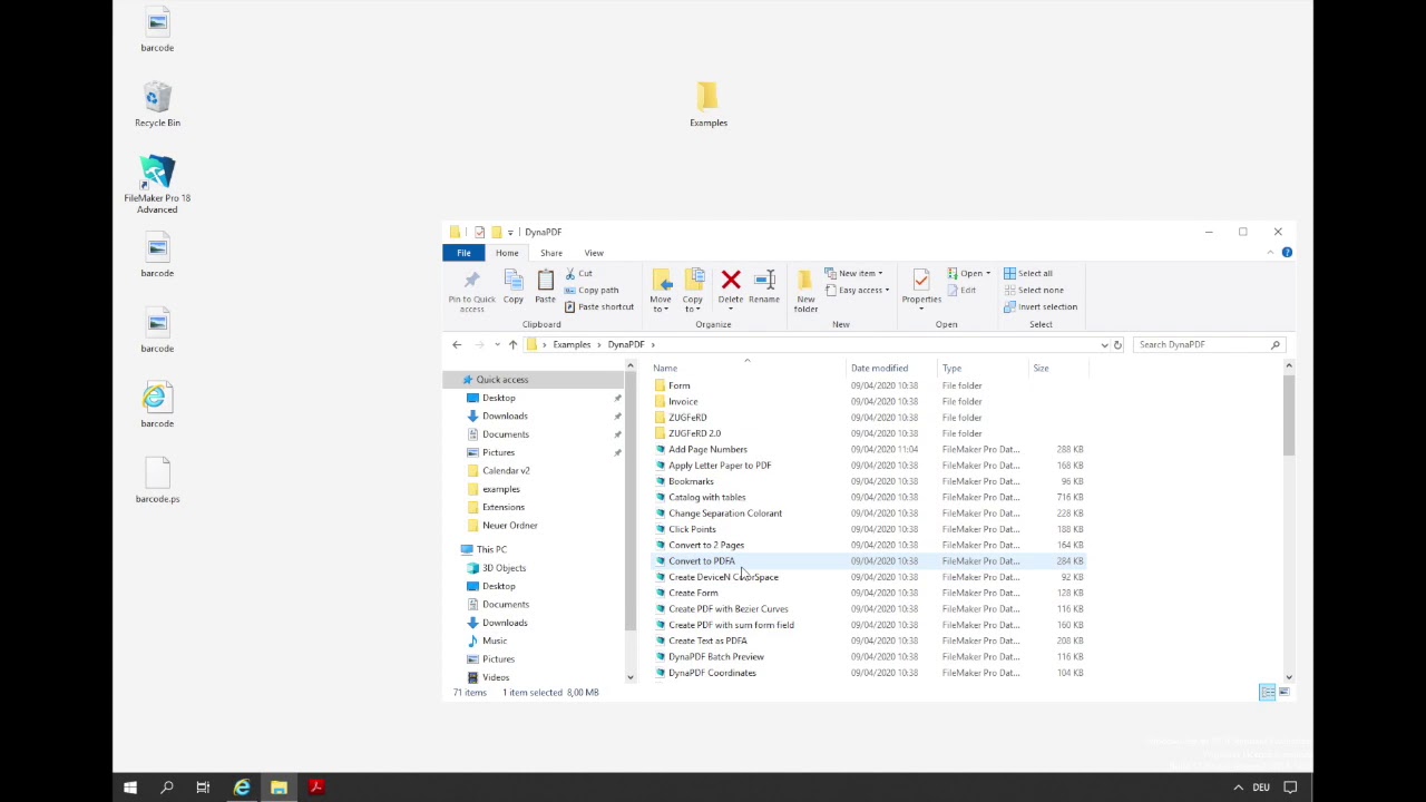 MBS FileMaker Plugin Examples Windows - YouTube