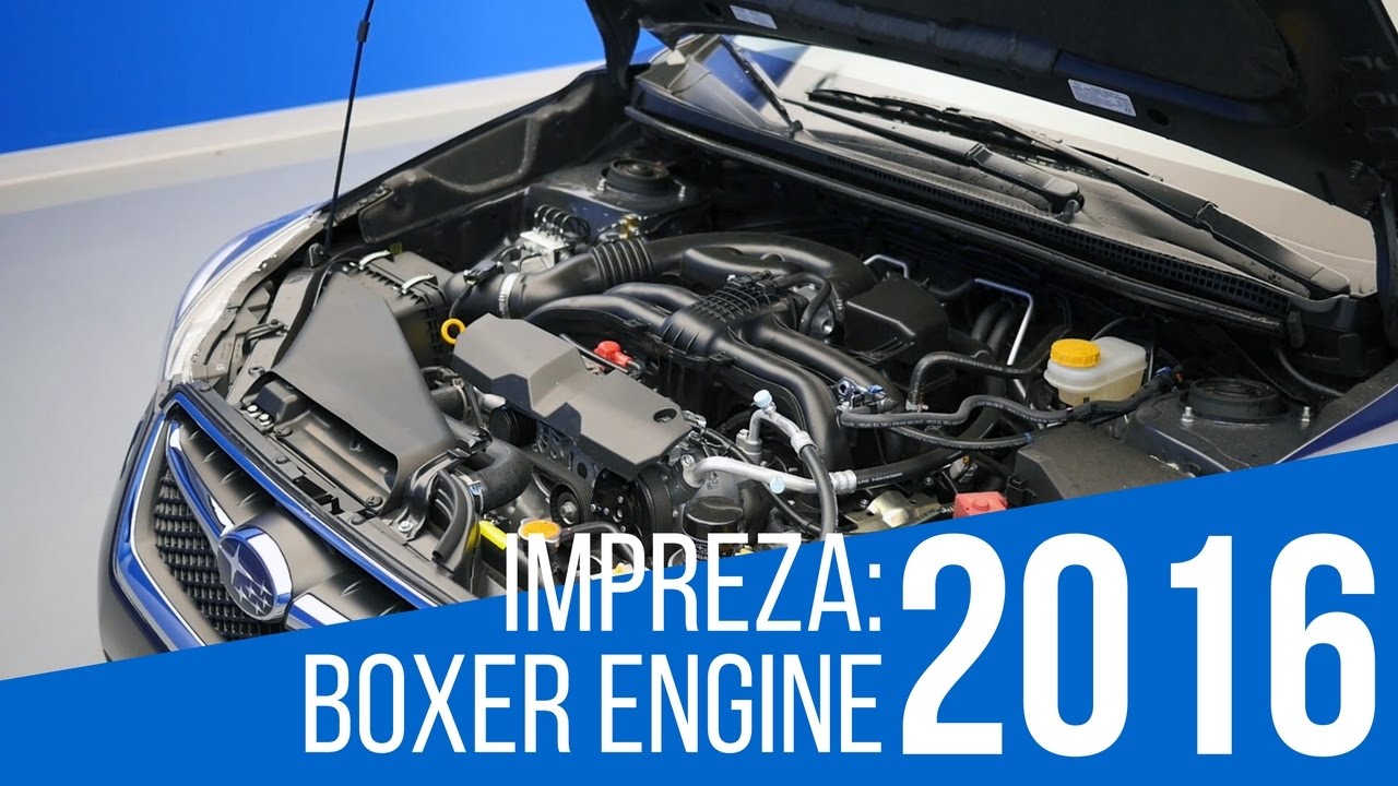 2016 Subaru Impreza: Boxer Engine - YouTube