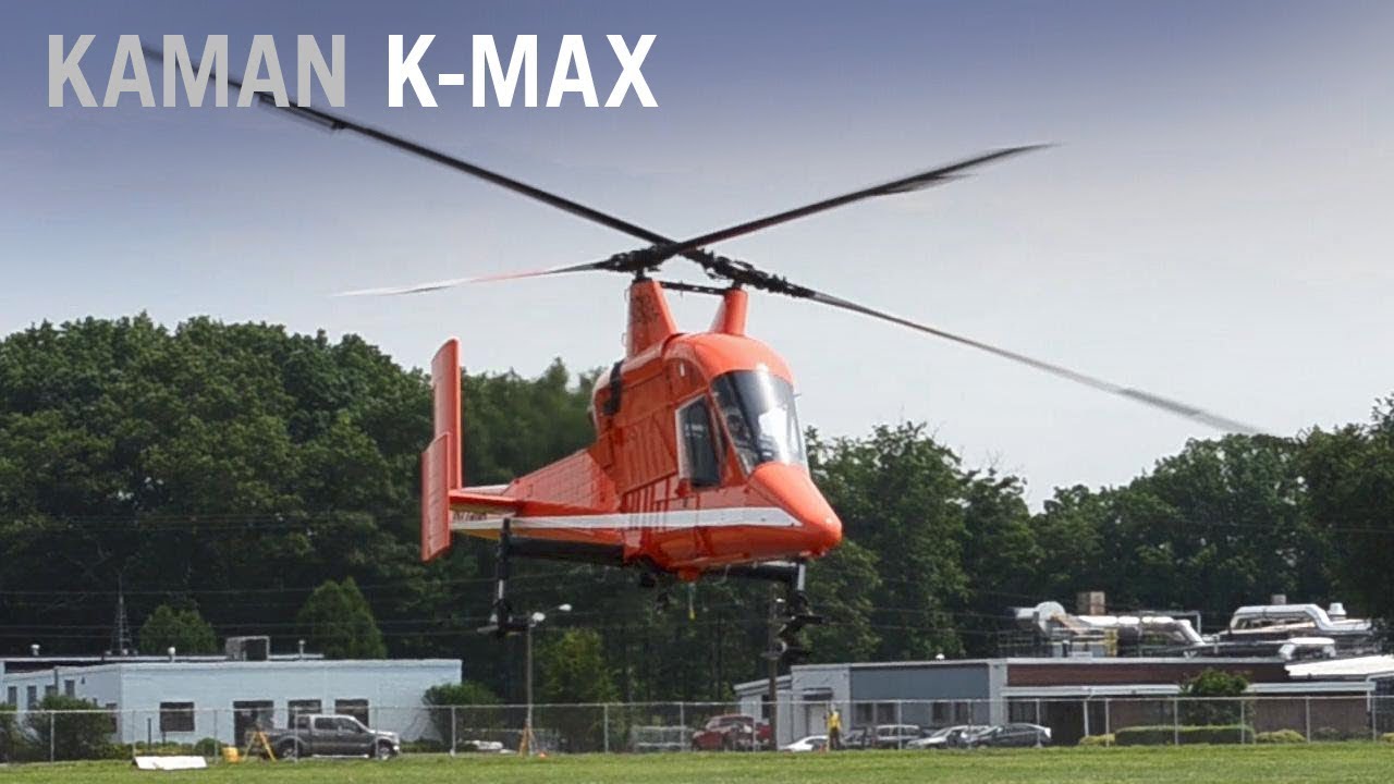 Kaman K-Max Dual Intermeshing Rotor Helicopter Demo – AIN - YouTube