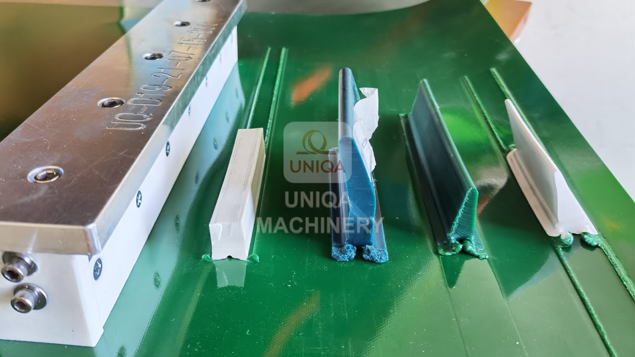 PVC Cleat Welding for conveyor belts - YouTube