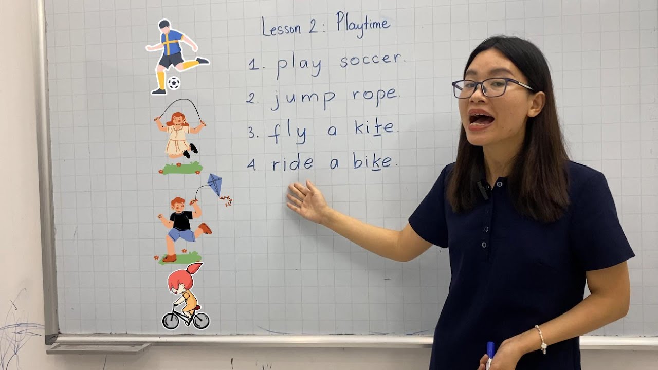 Review words about Playtime - Everybody Up 1 - Unit 5 - Lesson 2. - YouTube