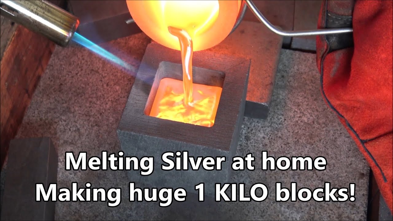 PURE SILVER Melting and Pouring KILO cubes (and more) - Backyard ...