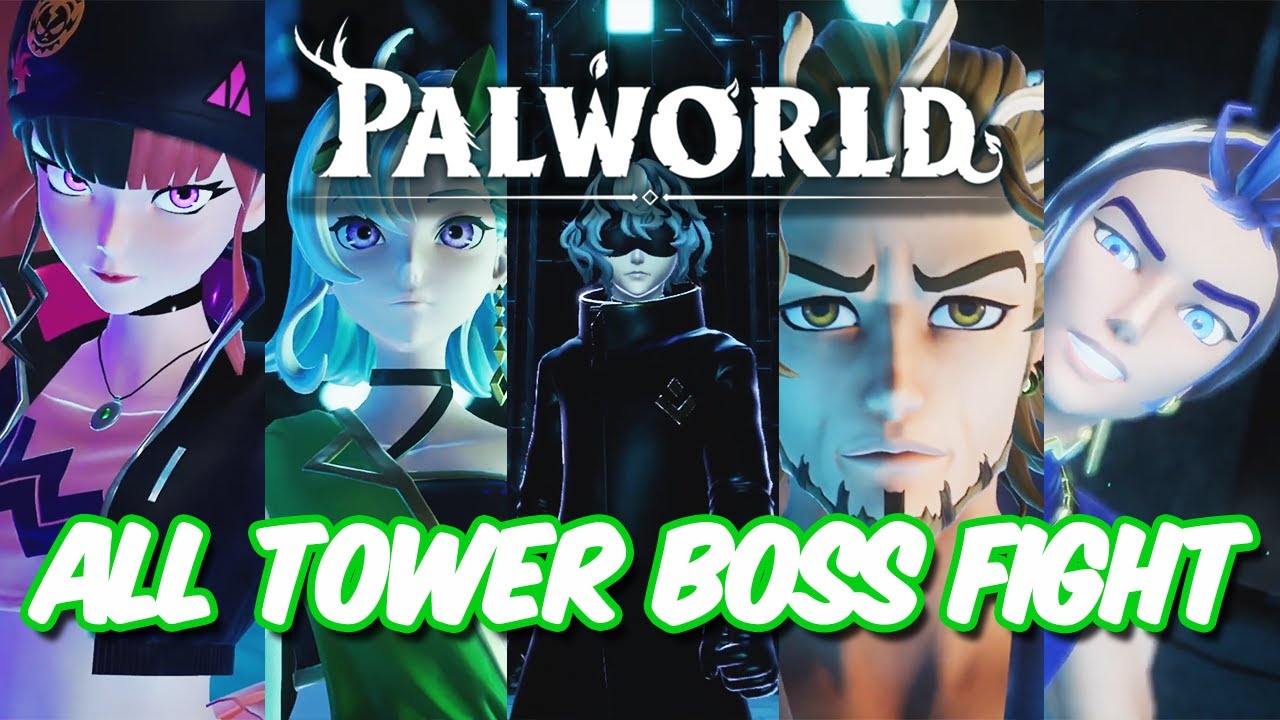 Palworld Tower Boss Fight (Zoe, Lily, Axel, Marcus, Victor) - PALWORLD ...