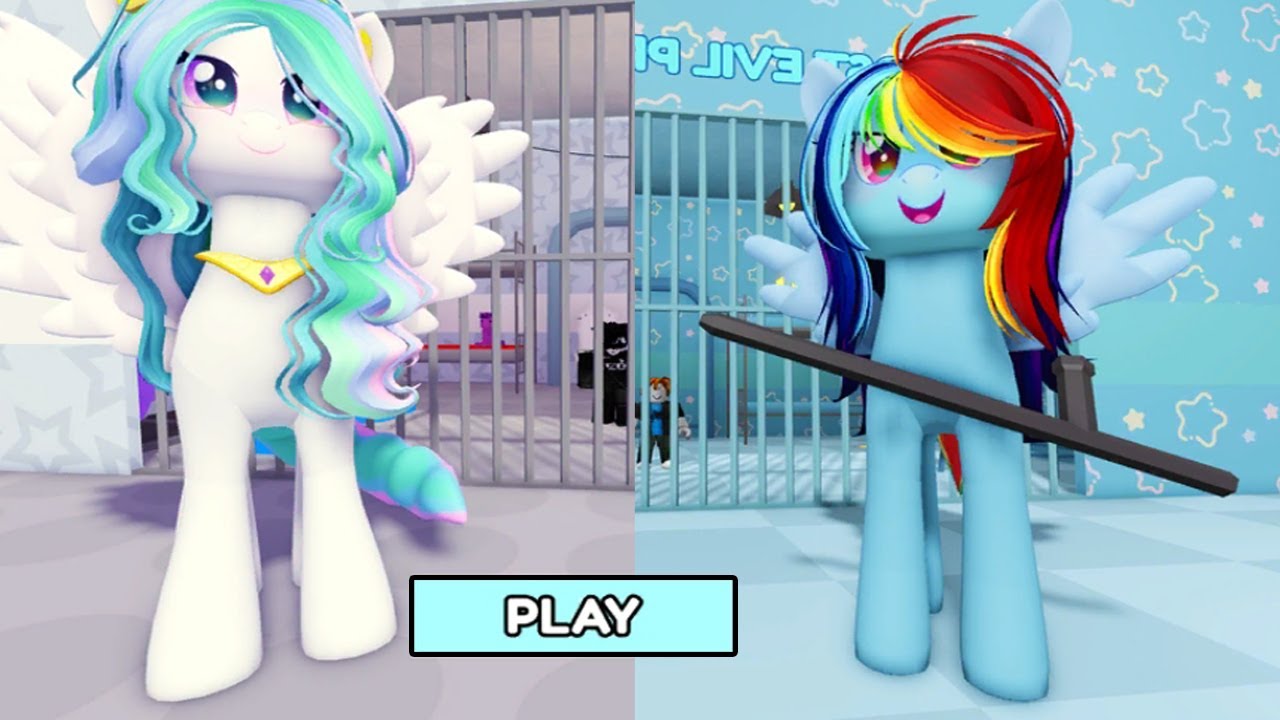 ESCAPE MY LITTLE PONY'S VS RAINBOW DASH'S BARRY'S PRISON RUN (NEW SCARY ...