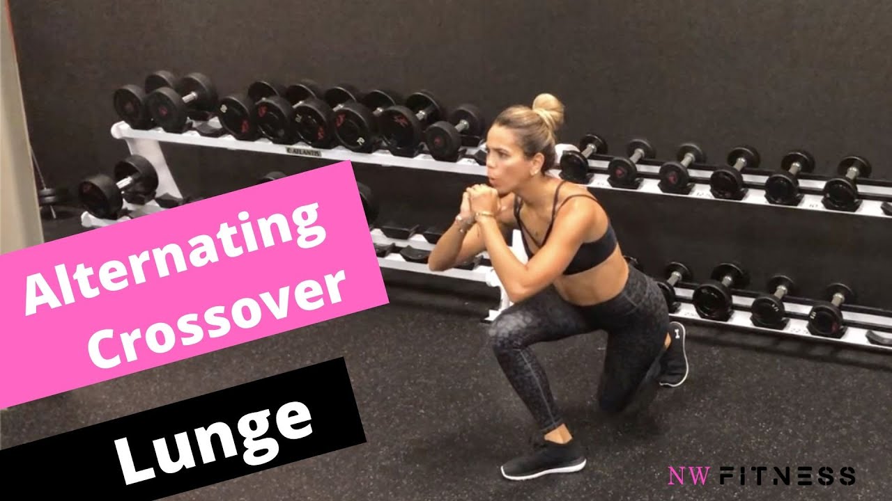 Alternating Crossover Lunge | Glutes Exercise - YouTube