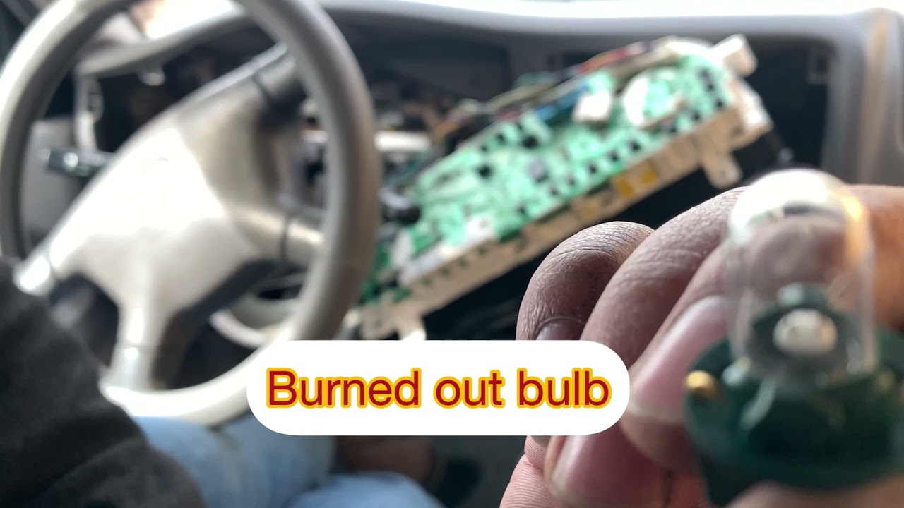 Replacing instrument panel/cluster gauge light bulbs in 2001-2004 ...