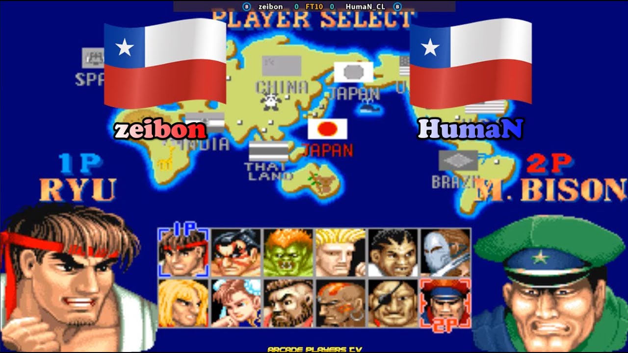 Street Fighter II' - Champion Edition zeibon (Chile) vs HumaN (Chile ...