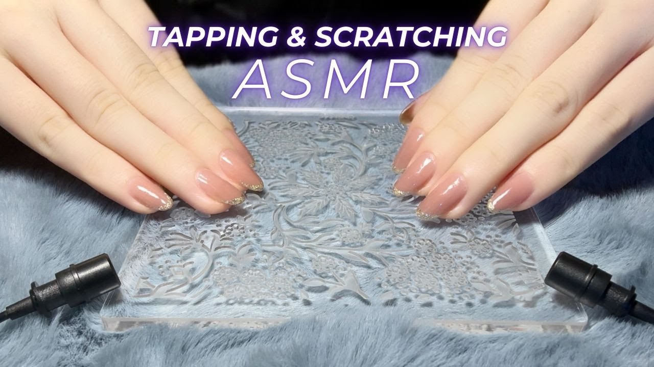 ASMR Floral Stamp💐 Dual Lavalier Mic for Sleep(No talking,No mouth ...