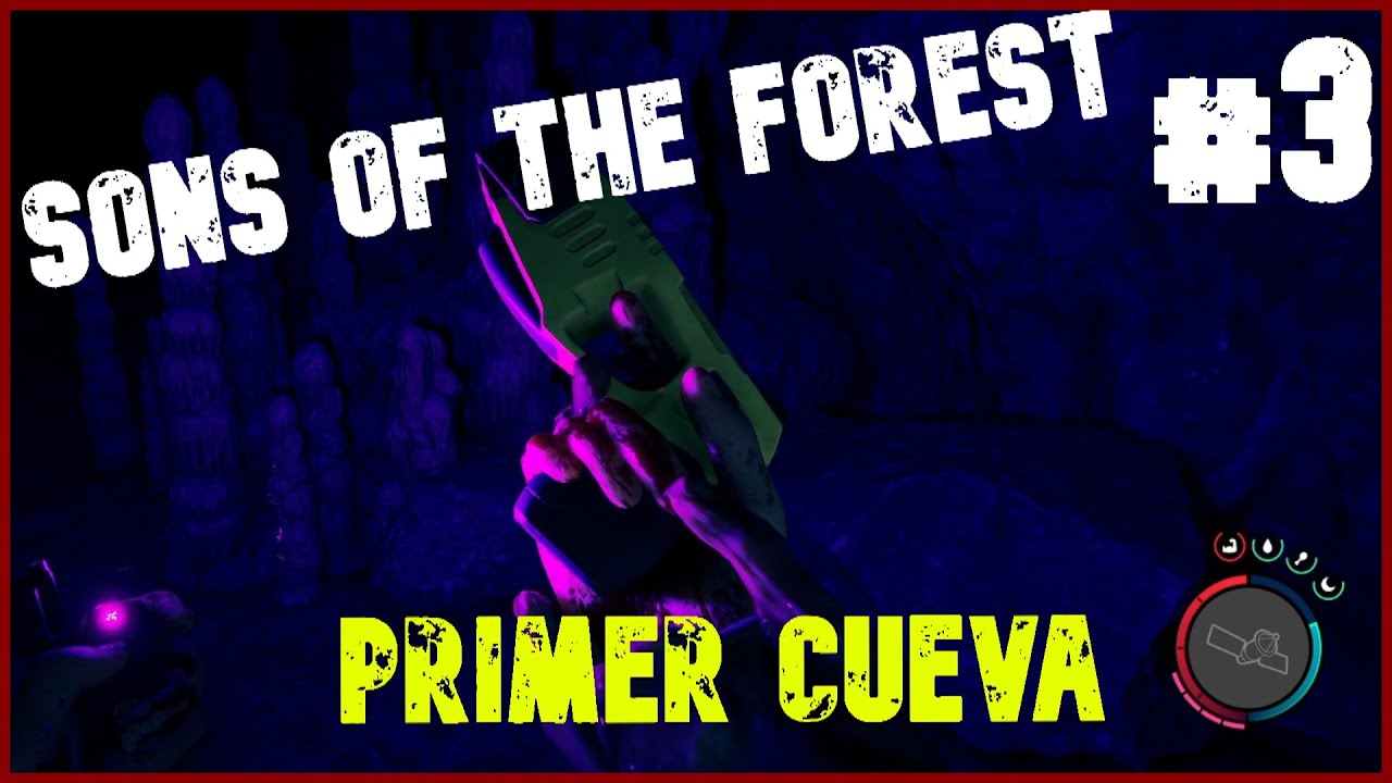 SOTF (EA) #3 | CUEVA del TASER y RESPIRADOR | SONS OF THE FOREST ...
