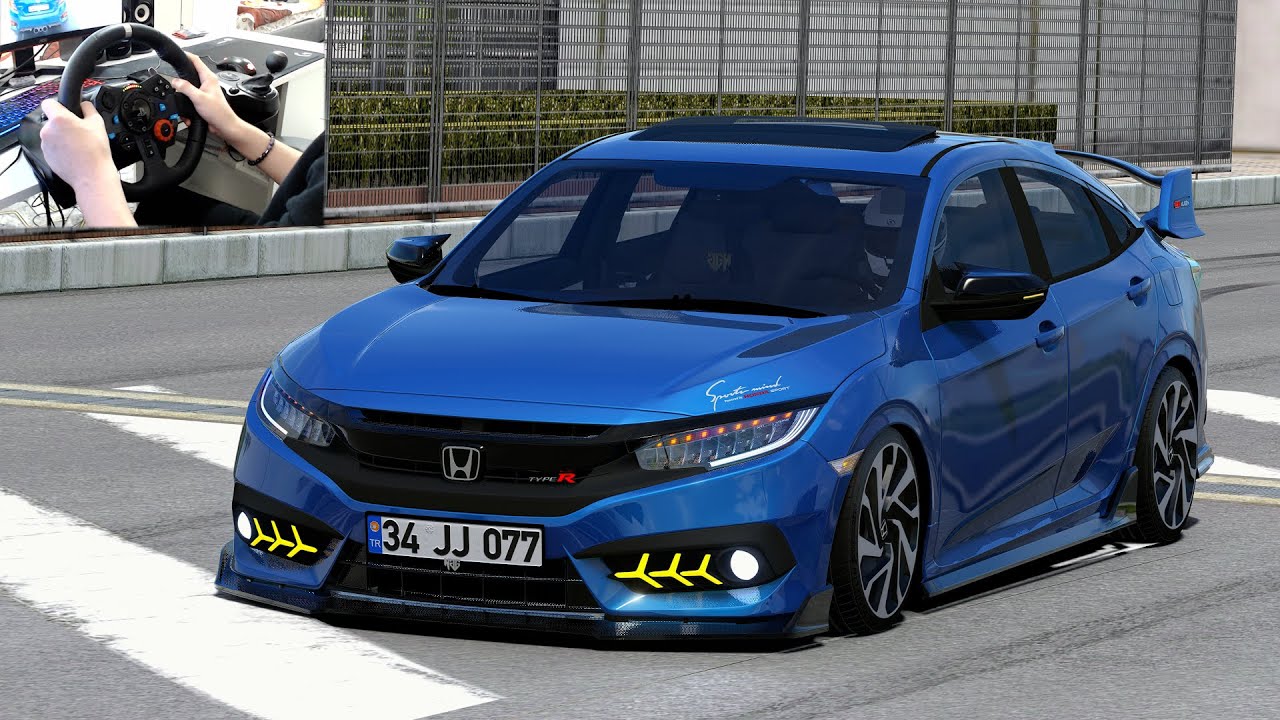 Honda Civic FC5 Type-R ! High Traffic & Fast Driving - Assetto Corsa ...