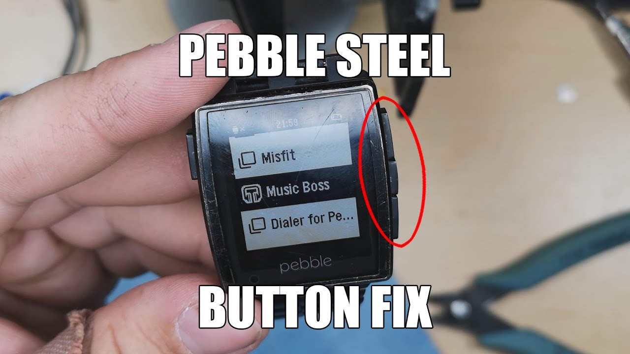Pebble Steel Non-Responsive Button Repair. - YouTube