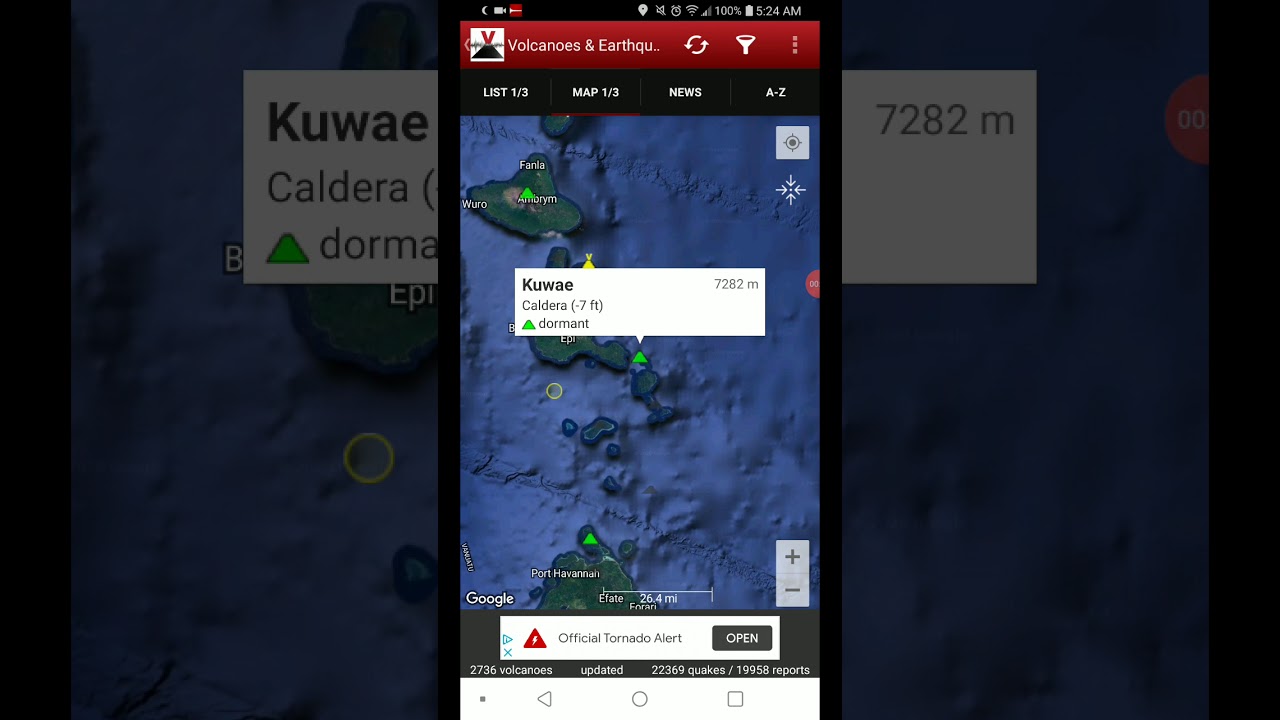 Featured Volcano of the Day: 5-27-20 Kuwae, Vanuatu - YouTube