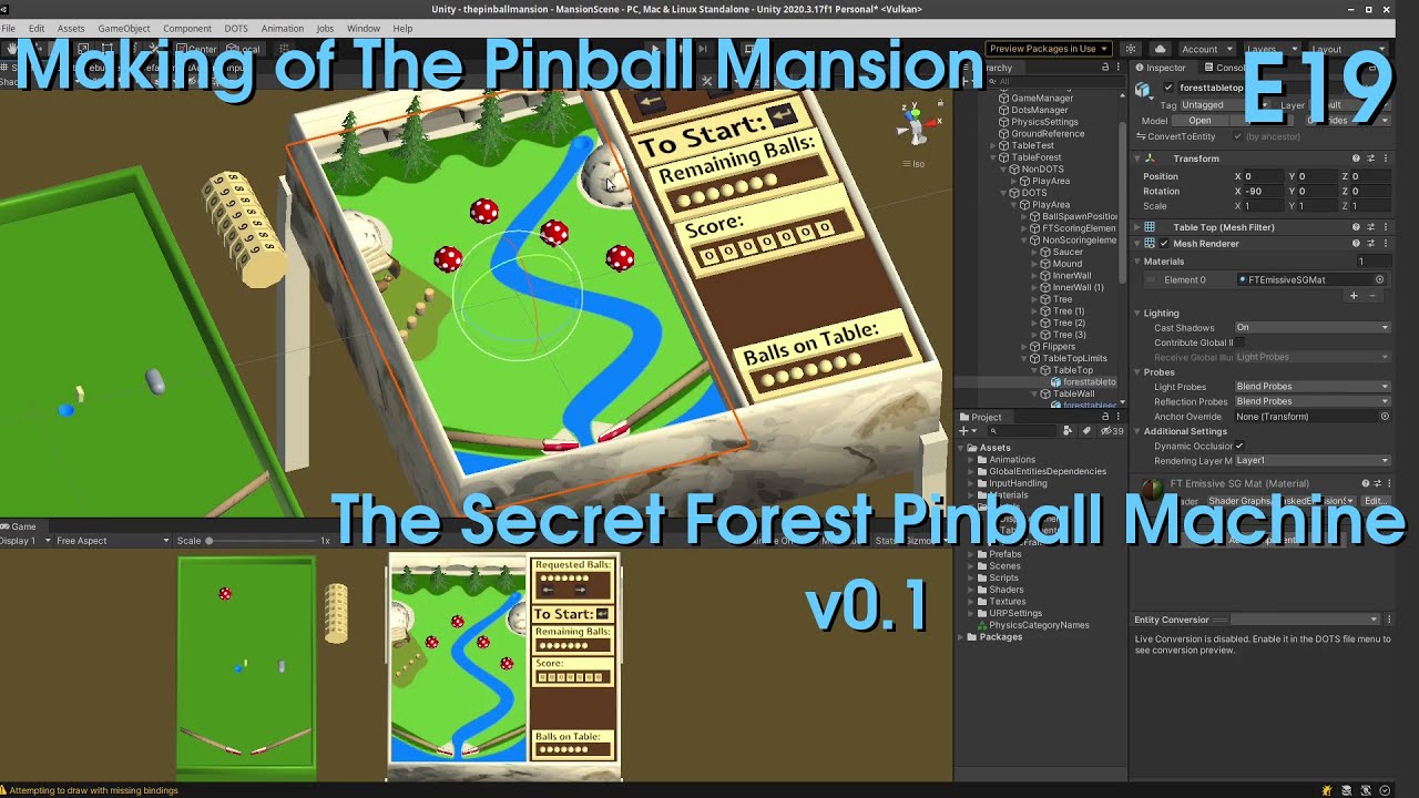 Making of The Pinball Mansion - E19 - The Secret Forest Pinball Machine ...