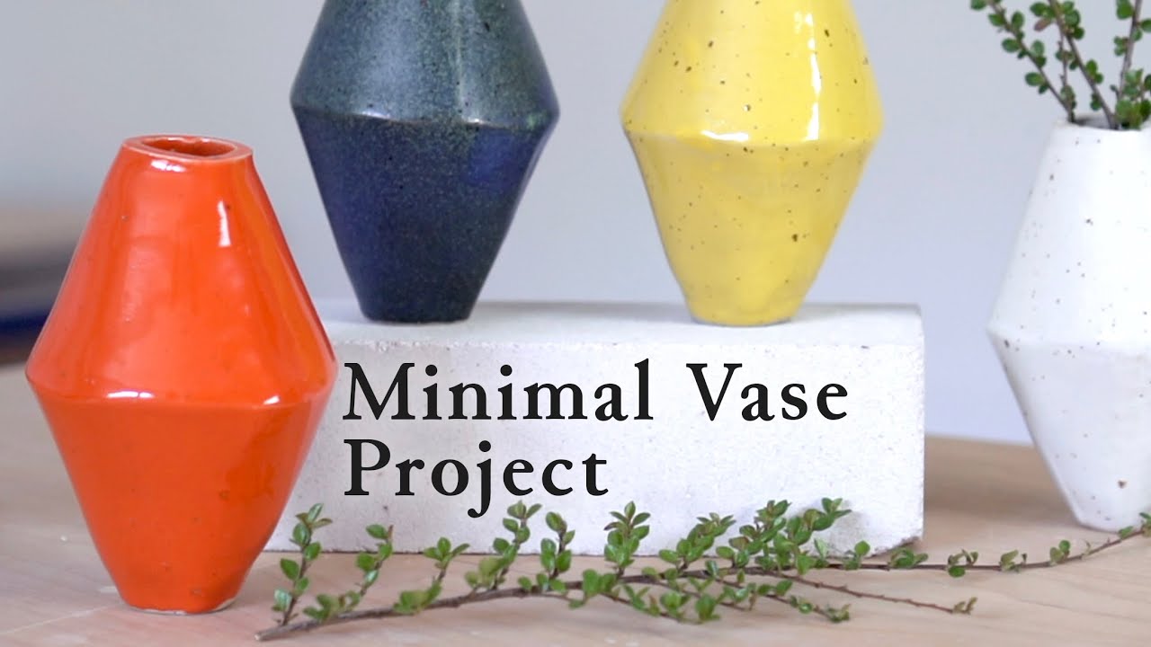 Minimal Vase Pottery Template - YouTube