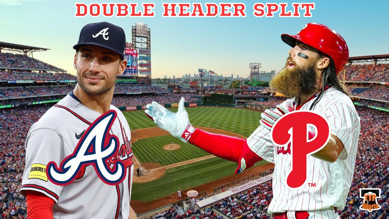 PHILLIES SPLIT DOUBLE HEADER WITH BRAVES! BRYCE HARPER CLUTCH AGAIN!! OFFENSE COMES UP LARGE ...