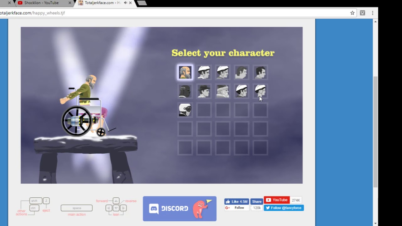 happy wheels gameplay - YouTube