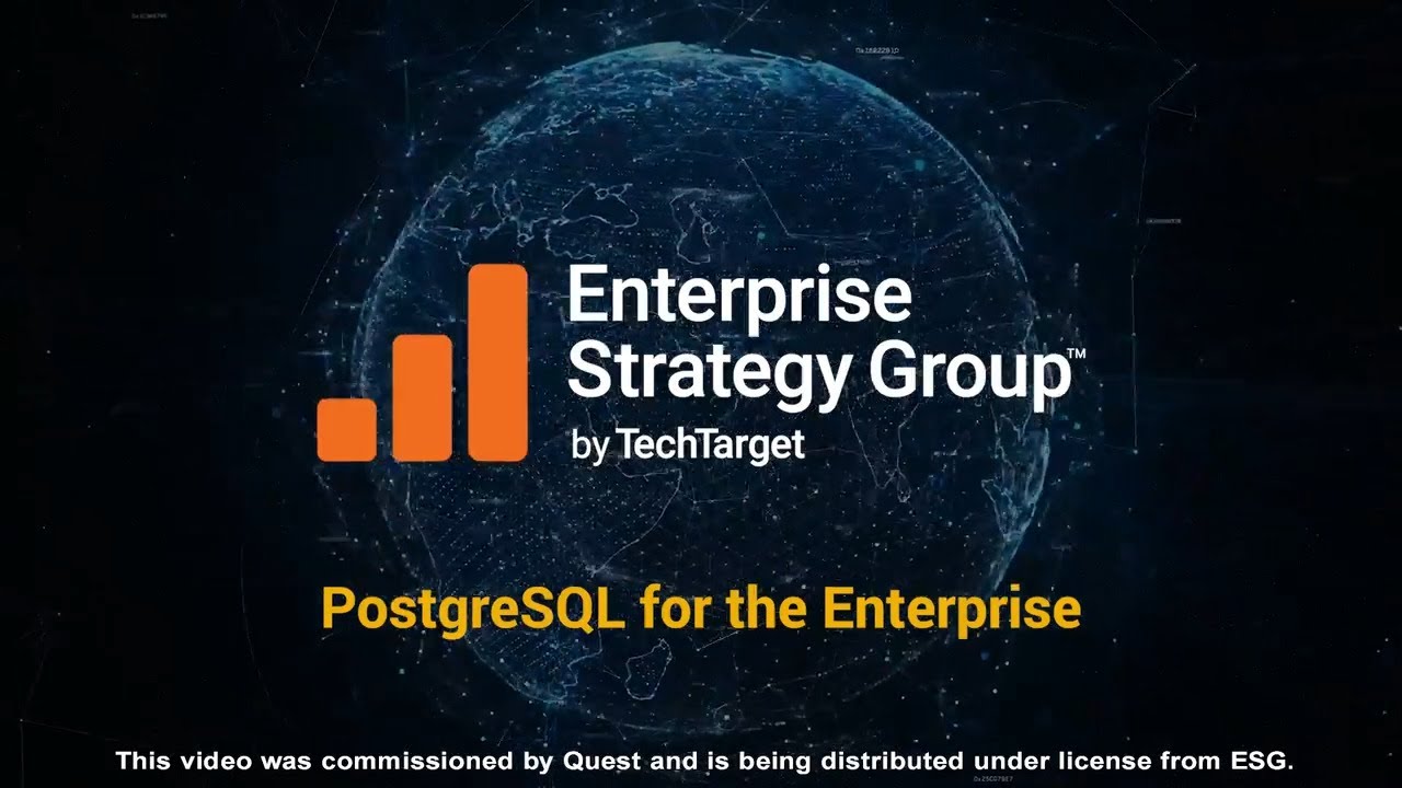Enterprise Strategy Group: PostgreSQL for the Enterprise - YouTube